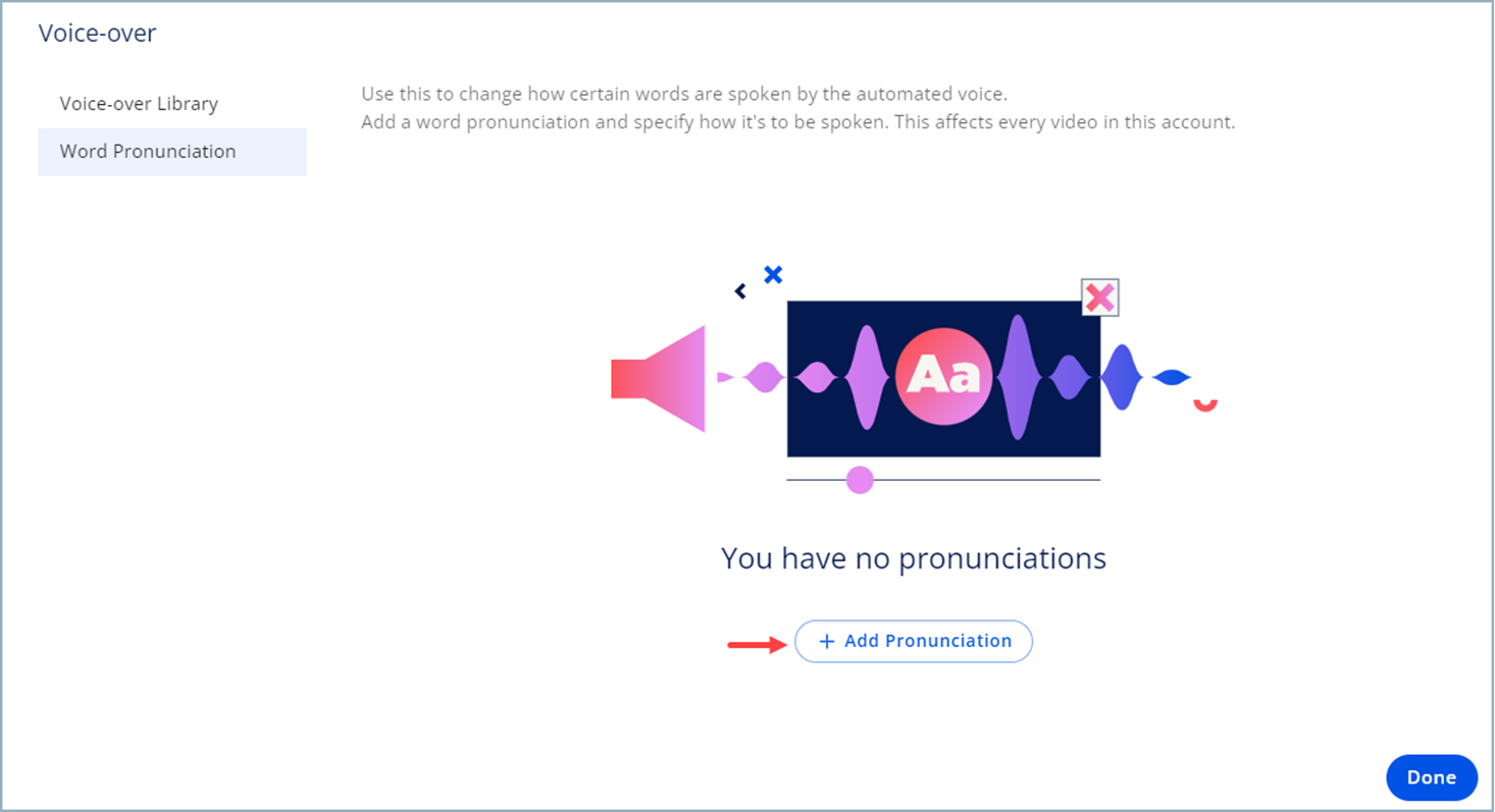 Using the Pronunciation Library – SundaySky Help Center