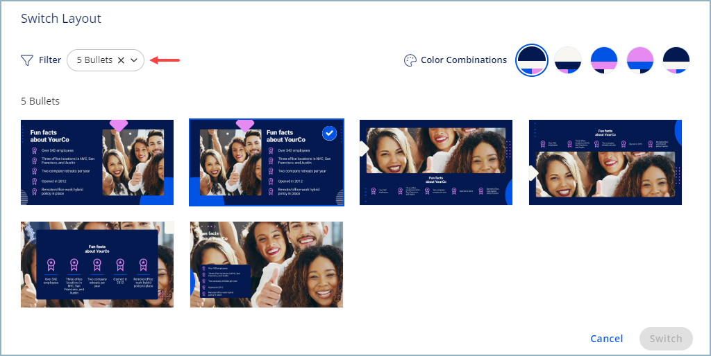 Changing a Layout (Advanced Options) – SundaySky Help Center