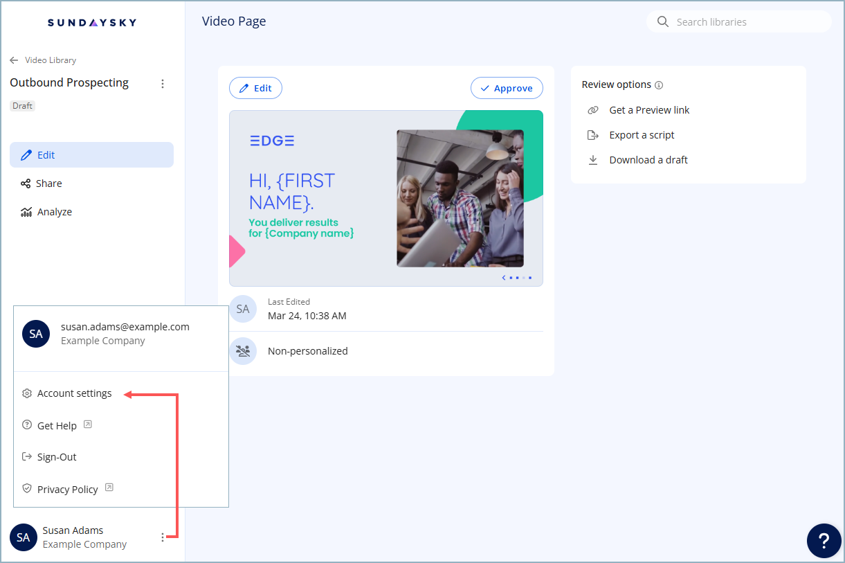 Account Settings (Managing Users and Permissions) – SundaySky Help Center