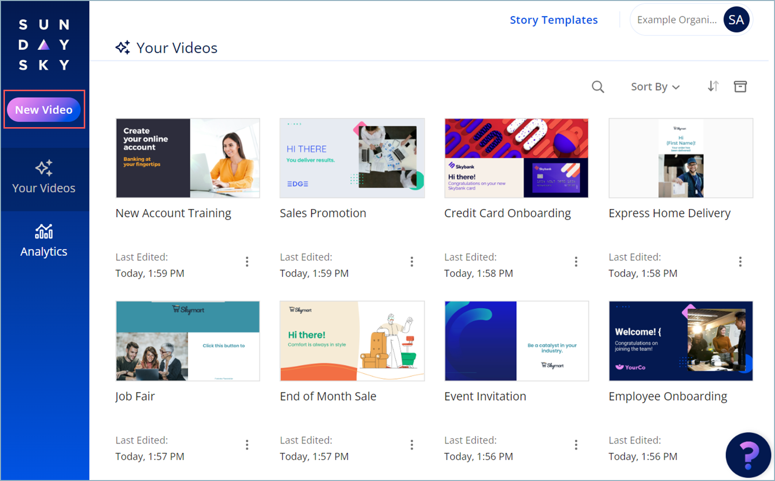 Creating a Video from Scratch – SundaySky Help Center